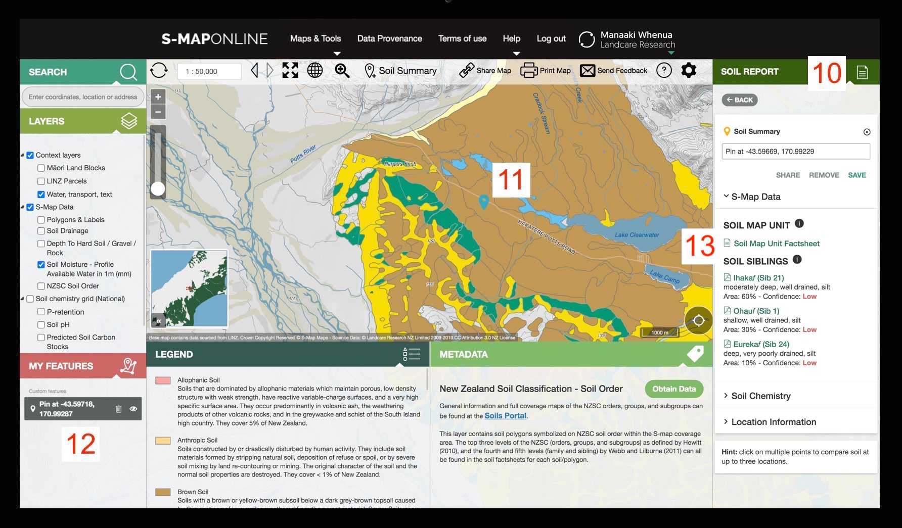 Detailed Help | S-Map Online | Manaaki Whenua - Landcare Research